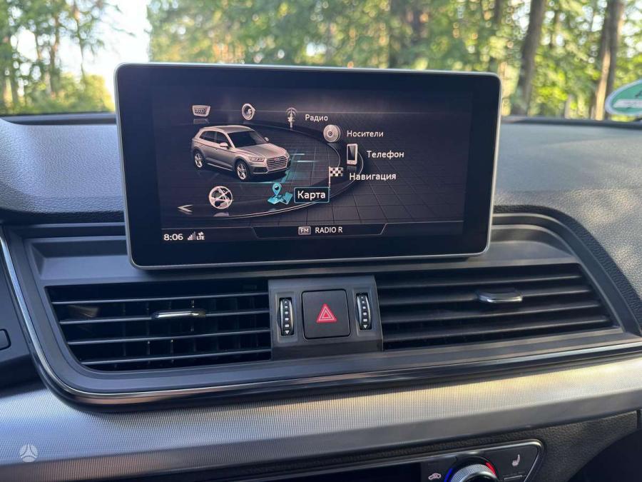 Black Audi Q5 2017 in Vilnius, with an engine capacity of 1.97 L and mileage of 293 thousand km for 17700 €, photo 18 on AUTOMOTO.COM.LV