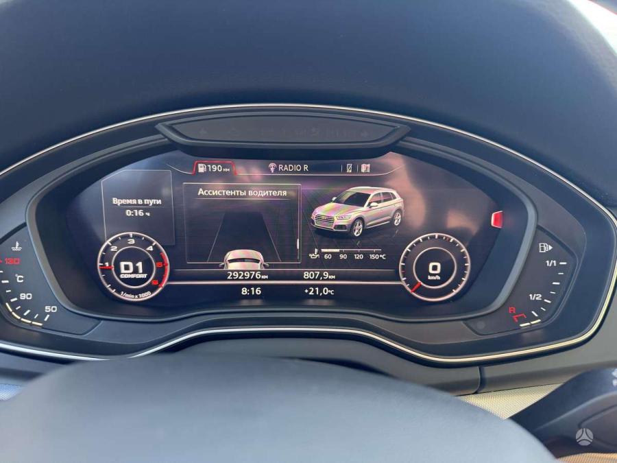 Black Audi Q5 2017 in Vilnius, with an engine capacity of 1.97 L and mileage of 293 thousand km for 17700 €, photo 21 on AUTOMOTO.COM.LV