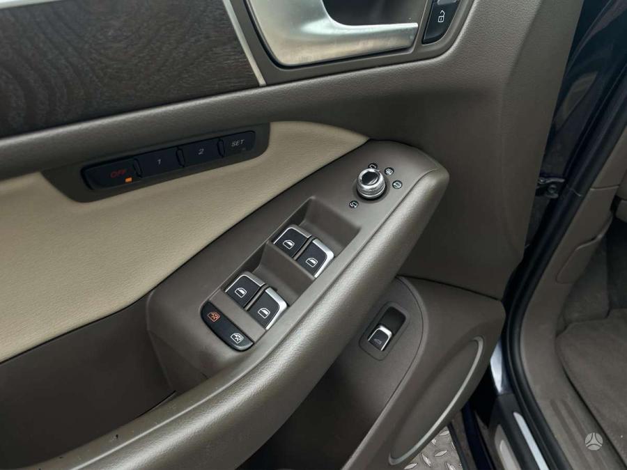 Black Audi Q5 2017 in Vilnius, with an engine capacity of 2.00 L and mileage of 125 thousand km for 16999 €, photo 13 on AUTOMOTO.COM.LV