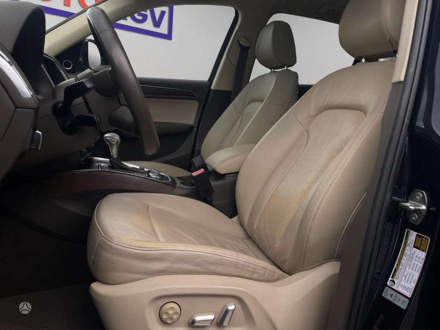 Black Audi Q5 2017 in Vilnius, with an engine capacity of 2.00 L and mileage of 125 thousand km for 16999 €, photo 14 on AUTOMOTO.COM.LV