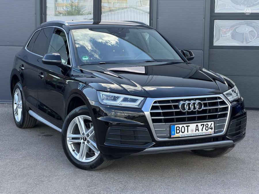 Black Audi Q5 2017 in Jonava, with an engine capacity of 2.00 L and mileage of 270 thousand km for 19299 €, photo 16 on AUTOMOTO.COM.LV