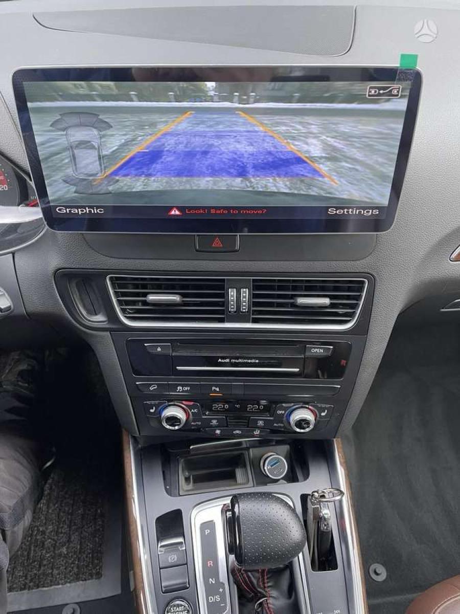 Black Audi Q5 2017 in Klaipeda, with an engine capacity of 1.98 L and mileage of 132 thousand km for 17000 €, photo 13 on AUTOMOTO.COM.LV