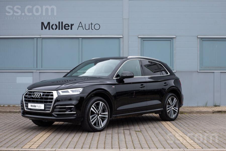 Black Audi Q5 2018 in Ventspils, with an engine capacity of 2.00 L and mileage of 317 thousand km for 18850 €, photo 1 on AUTOMOTO.COM.LV