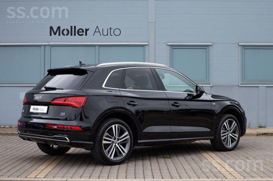 Black Audi Q5 2018 in Ventspils, with an engine capacity of 2.00 L and mileage of 317 thousand km for 18850 €, photo 5 on AUTOMOTO.COM.LV