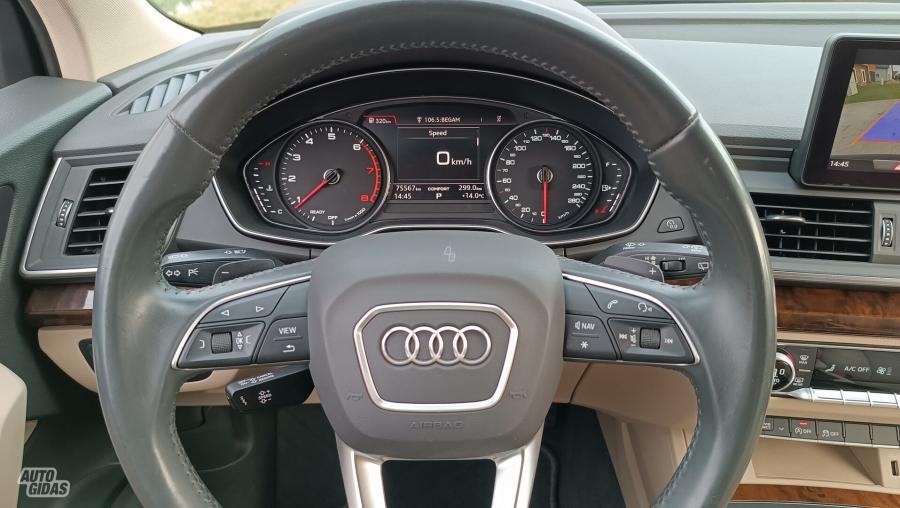 Black Audi Q5 2018 in Klaipeda, with an engine capacity of 2.00 L and mileage of 79 thousand km for 18800 €, photo 14 on AUTOMOTO.COM.LV