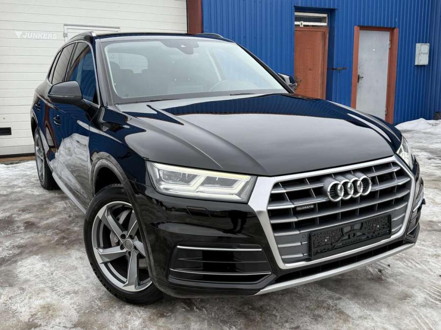 Melns Audi Q5 2018 Prienai, ar dzinēja tilpumu 2.00 L un nobraukumu 194 tūkst. km par 21750 €, foto 1 vietnē AUTOMOTO.COM.LV