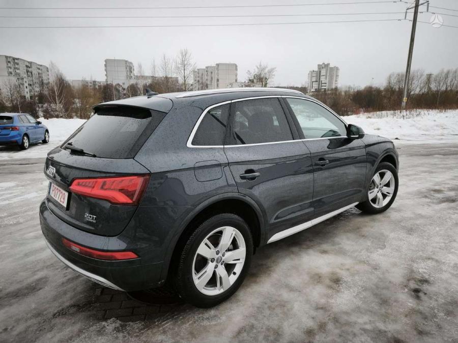 Melns Audi Q5 2018 Viļņa, ar dzinēja tilpumu 1.98 L un nobraukumu 101 tūkst. km par 22900 €, foto 5 vietnē AUTOMOTO.COM.LV