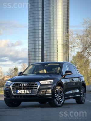 Melns Audi Q5 2018 Rīga, ar dzinēja tilpumu 2.00 L un nobraukumu 199 tūkst. km par 19900 €, foto  vietnē AUTOMOTO.COM.LV