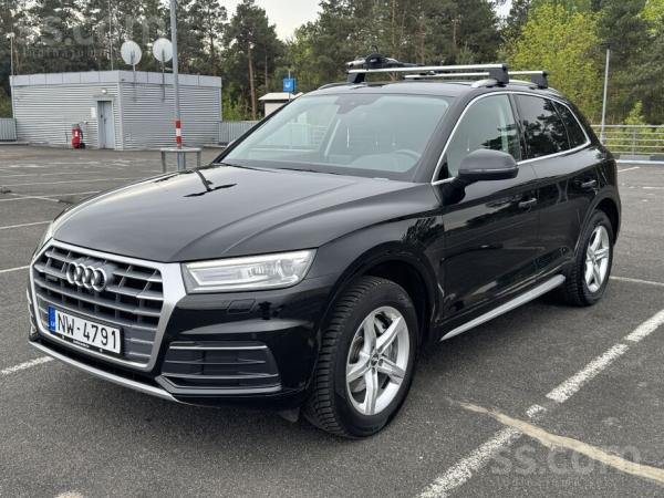 Melns Audi Q5 2018 Rīga, ar dzinēja tilpumu 2.00 L un nobraukumu 65 tūkst. km par 24900 €, foto  vietnē AUTOMOTO.COM.LV