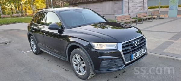 Melns Audi Q5 2018 Rīga, ar dzinēja tilpumu 2.00 L un nobraukumu 120 tūkst. km par 24250 €, foto 1 vietnē AUTOMOTO.COM.LV
