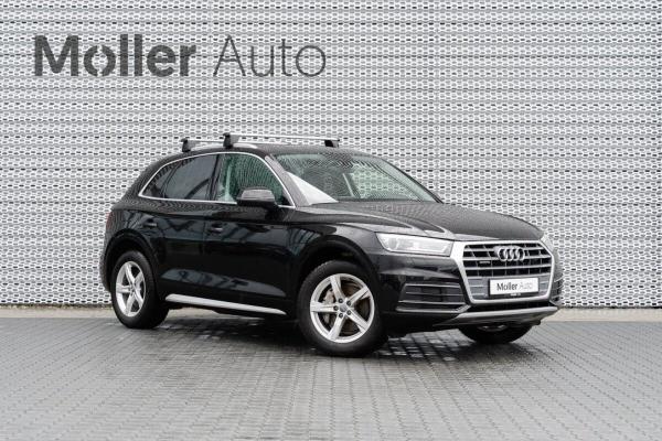 Black Audi Q5 2018 in Marupe, with an engine capacity of 2.00 L and mileage of 67 thousand km for 29750 €, photo 2 on AUTOMOTO.COM.LV