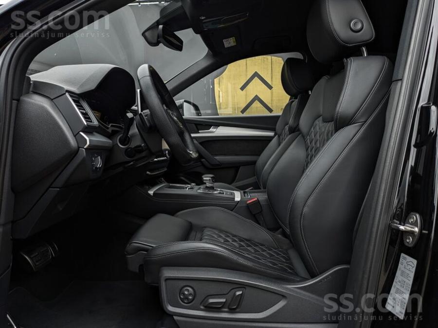 Black Audi Q5 2018 in Tukums, with an engine capacity of 3.00 L and mileage of 186 thousand km for 25990 €, photo 7 on AUTOMOTO.COM.LV
