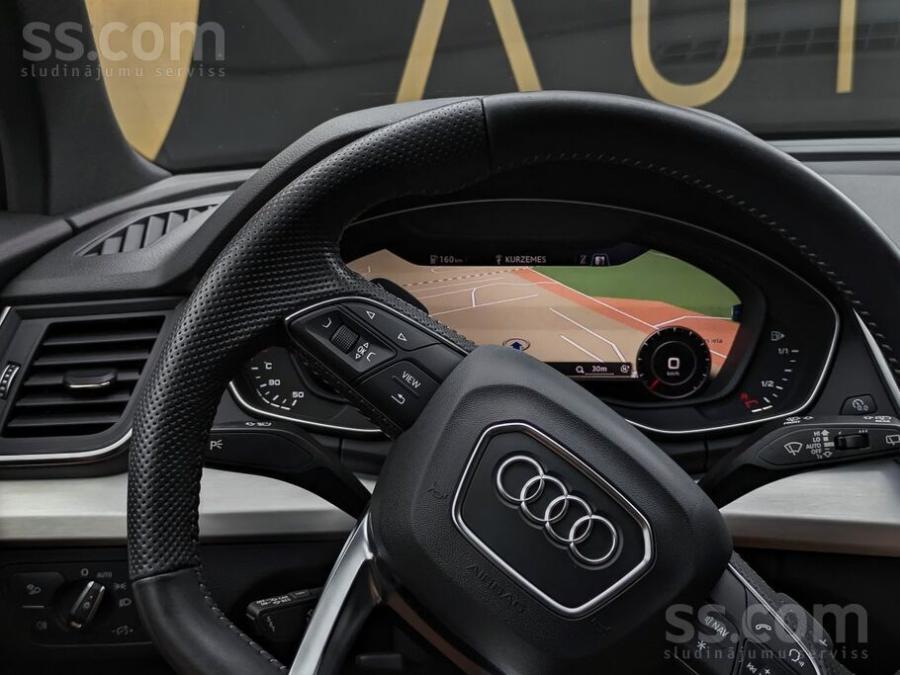 Black Audi Q5 2018 in Tukums, with an engine capacity of 3.00 L and mileage of 186 thousand km for 25990 €, photo 20 on AUTOMOTO.COM.LV