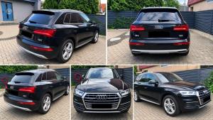 Melns Audi Q5 2018 Panevēža, ar dzinēja tilpumu 1.98 L un nobraukumu 69 tūkst. km par 15900 €, foto  vietnē AUTOMOTO.COM.LV
