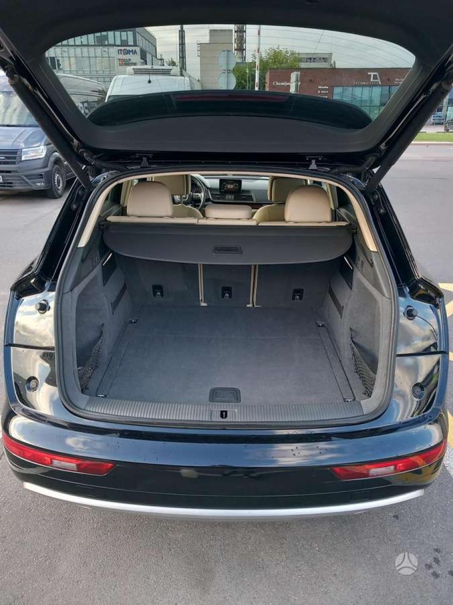Black Audi Q5 2018 in Kaunas, with an engine capacity of 1.98 L and mileage of 150 thousand km for 20800 €, photo 18 on AUTOMOTO.COM.LV