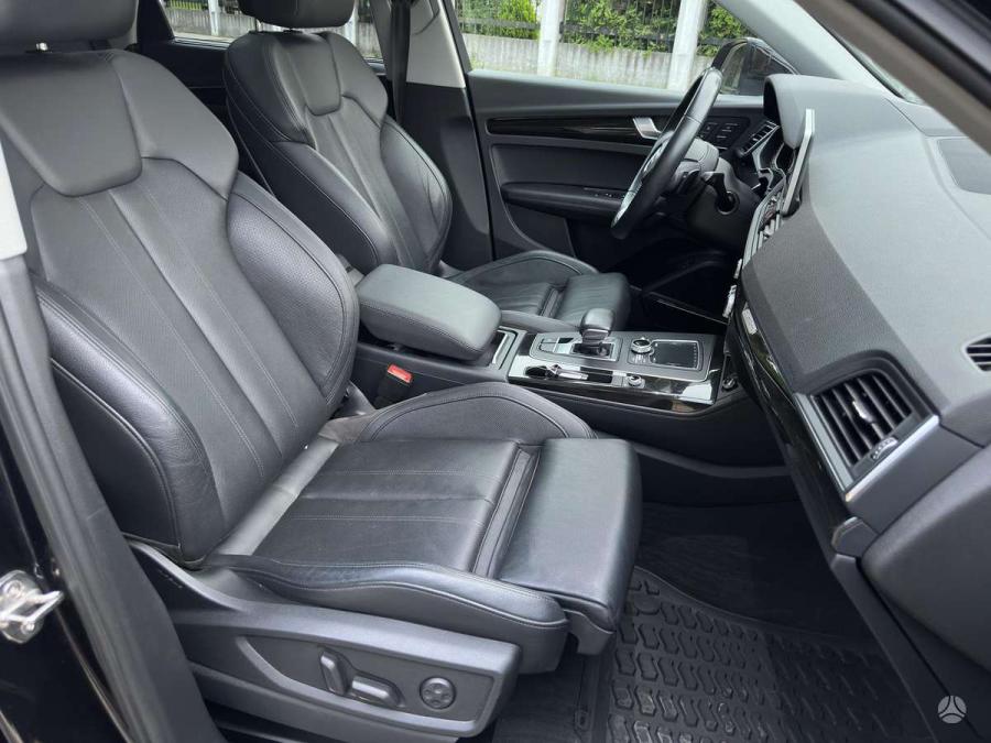 Black Audi Q5 2018 in Kaunas, with an engine capacity of 1.98 L and mileage of 114 thousand km for 22300 €, photo 19 on AUTOMOTO.COM.LV