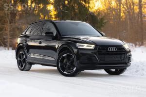 Melns Audi Q5 2019 Rīga, ar dzinēja tilpumu 2.00 L un nobraukumu 225 tūkst. km par 25690 €, foto  vietnē AUTOMOTO.COM.LV