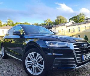 Black Audi Q5 2019 in Druskininkai, with an engine capacity of 1.97 L and mileage of 74 thousand km for 21999 €, photo 4 on AUTOMOTO.COM.LV