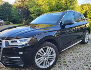 Black Audi Q5 2019 in Druskininkai, with an engine capacity of 1.97 L and mileage of 74 thousand km for 21999 €, photo 11 on AUTOMOTO.COM.LV