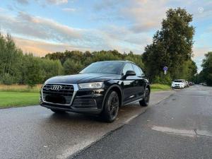 Black Audi Q5 2019 in Vilnius, with an engine capacity of 1.97 L and mileage of 124 thousand km for 23350 €, photo 9 on AUTOMOTO.COM.LV