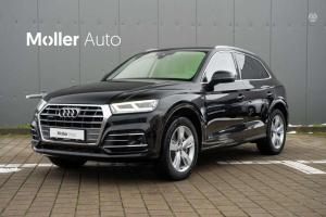 Melns Audi Q5 2020 Viļņa, ar dzinēja tilpumu 2.00 L un nobraukumu 127 tūkst. km par 30700 €, foto  vietnē AUTOMOTO.COM.LV