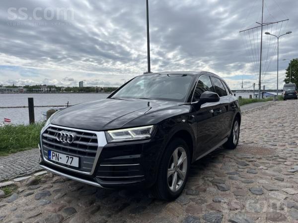 Черный Ауди Ку 5 2020 в Рига, объемом двигателя 2.00 л и пробегом 83 тыс. км за 26250 €, фото 2 на AUTOMOTO.COM.LV