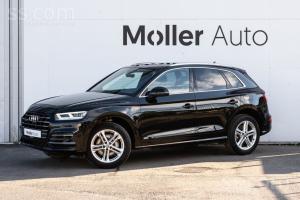Melns Audi Q5 2020 Rīga, ar dzinēja tilpumu 2.00 L un nobraukumu 150 tūkst. km par 29500 €, foto  vietnē AUTOMOTO.COM.LV