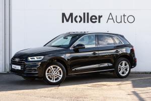 Melns Audi Q5 2020 Rīga, ar dzinēja tilpumu 2.00 L un nobraukumu 150 tūkst. km par 29500 €, foto  vietnē AUTOMOTO.COM.LV