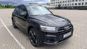 Black Audi Q5 2020 in Vilnius, with an engine capacity of 1.98 L and mileage of 217 thousand km for 22500 €, photo  on AUTOMOTO.COM.LV
