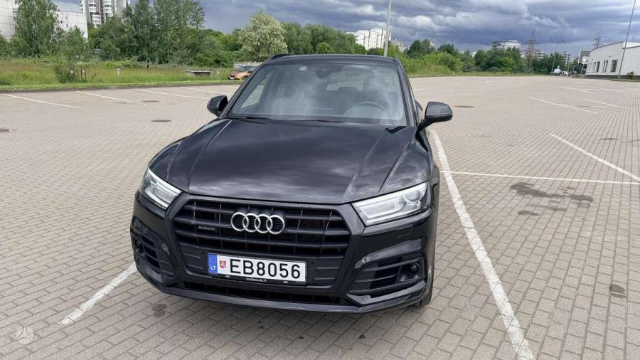 Black Audi Q5 2020 in Vilnius, with an engine capacity of 1.98 L and mileage of 217 thousand km for 22500 €, photo 11 on AUTOMOTO.COM.LV