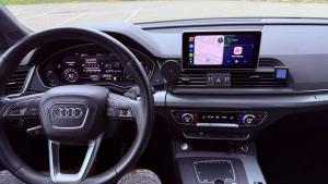 Black Audi Q5 2020 in Vilnius, with an engine capacity of 1.98 L and mileage of 217 thousand km for 22500 €, photo 15 on AUTOMOTO.COM.LV