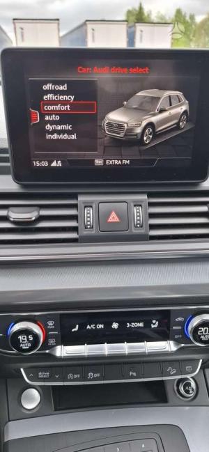 Black Audi Q5 2020 in Panevezys, with an engine capacity of 1.97 L and mileage of 185 thousand km for 18750 €, photo 15 on AUTOMOTO.COM.LV