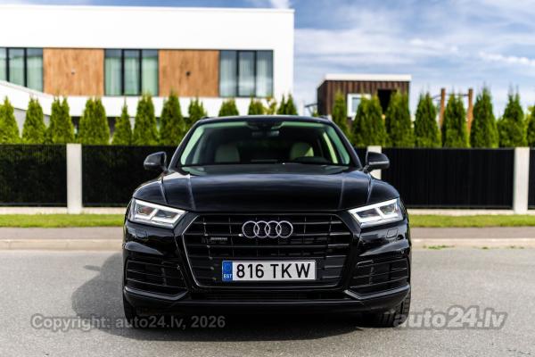 Black Audi Q5 2020 in Tallinn, with an engine capacity of 2.00 L and mileage of 77 thousand km for 29000 €, photo 3 on AUTOMOTO.COM.LV
