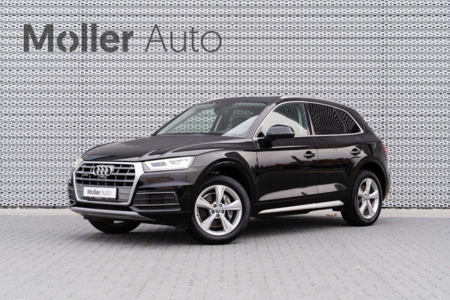 Black Audi Q5 2020 in Marupe, with an engine capacity of 2.00 L and mileage of 89 thousand km for 25900 €, photo 1 on AUTOMOTO.COM.LV