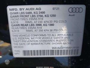 Black Audi Q5 2021 in Klaipeda, with an engine capacity of 2.00 L and mileage of 68 thousand km for 20600 €, photo 10 on AUTOMOTO.COM.LV