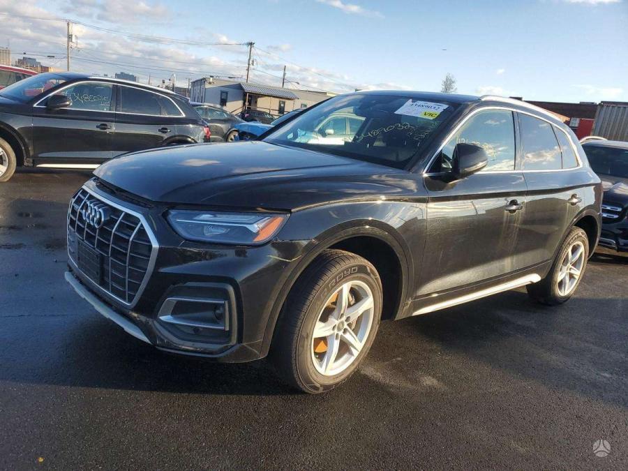 Black Audi Q5 2021 in Vilnius, with an engine capacity of 1.98 L and mileage of 99 thousand km for 14800 €, photo 1 on AUTOMOTO.COM.LV