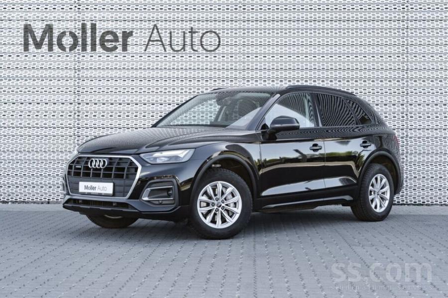 Black Audi Q5 2021 in Riga, with an engine capacity of 2.00 L and mileage of 120 thousand km for 30250 €, photo 1 on AUTOMOTO.COM.LV