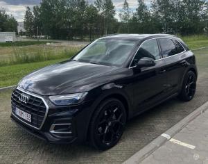 Melns Audi Q5 2021 Viļņa, ar dzinēja tilpumu 1.97 L un nobraukumu 260 tūkst. km par 24800 €, foto  vietnē AUTOMOTO.COM.LV