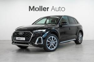 Melns Audi Q5 2021 Viļņa, ar dzinēja tilpumu 2.00 L un nobraukumu 51 tūkst. km par 34000 €, foto  vietnē AUTOMOTO.COM.LV