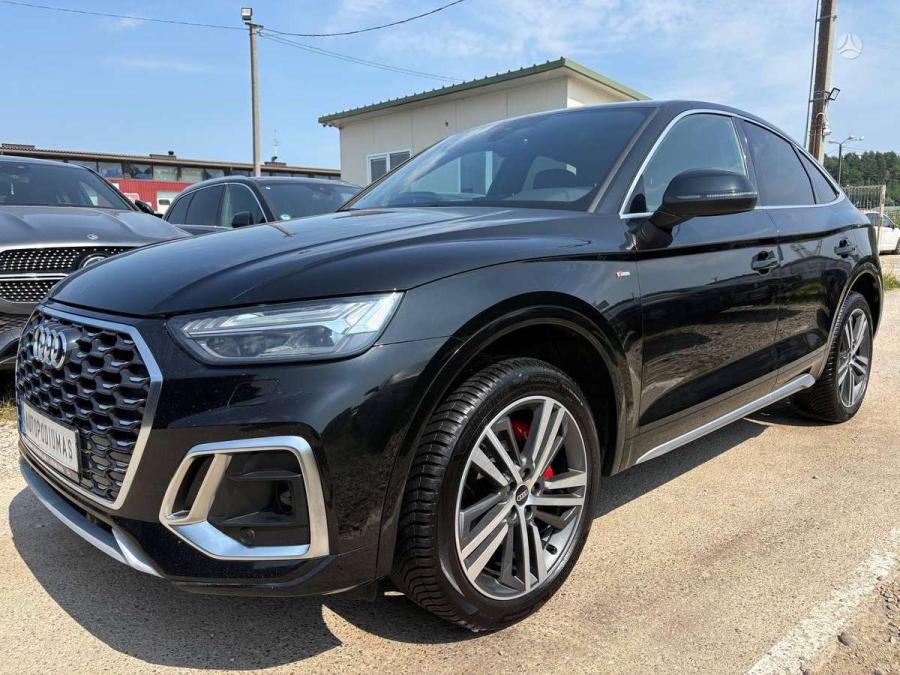 Black Audi Q5 2021 in Vilnius, with an engine capacity of 1.97 L and mileage of 195 thousand km for 25600 €, photo 1 on AUTOMOTO.COM.LV