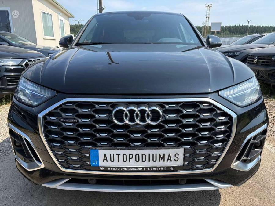 Black Audi Q5 2021 in Vilnius, with an engine capacity of 1.97 L and mileage of 195 thousand km for 25600 €, photo 8 on AUTOMOTO.COM.LV