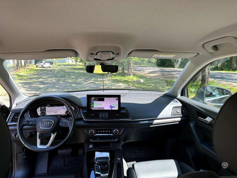Melns Audi Q5 2021 Viļņa, ar dzinēja tilpumu 1.98 L un nobraukumu 64 tūkst. km par 35300 €, foto 12 vietnē AUTOMOTO.COM.LV