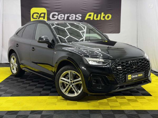 Black Audi Q5 2022 in Vilnius, with an engine capacity of 1.98 L and mileage of 106 thousand km for 37500 €, photo 3 on AUTOMOTO.COM.LV