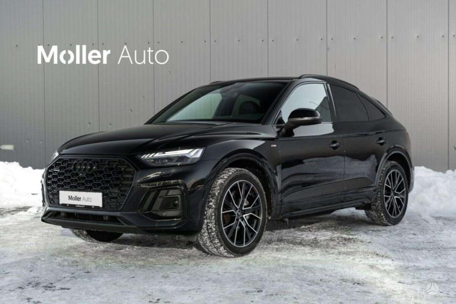 Black Audi Q5 2022 in Vilnius, with an engine capacity of 2.00 L and mileage of 64 thousand km for 39500 €, photo 1 on AUTOMOTO.COM.LV