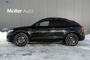 Black Audi Q5 2022 in Vilnius, with an engine capacity of 2.00 L and mileage of 64 thousand km for 39500 €, photo 2 on AUTOMOTO.COM.LV
