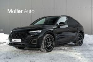 Black Audi Q5 2022 in Vilnius, with an engine capacity of 2.00 L and mileage of 64 thousand km for 39500 €, photo  on AUTOMOTO.COM.LV