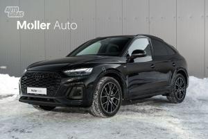 Black Audi Q5 2022 in Vilnius, with an engine capacity of 2.00 L and mileage of 64 thousand km for 39500 €, photo  on AUTOMOTO.COM.LV