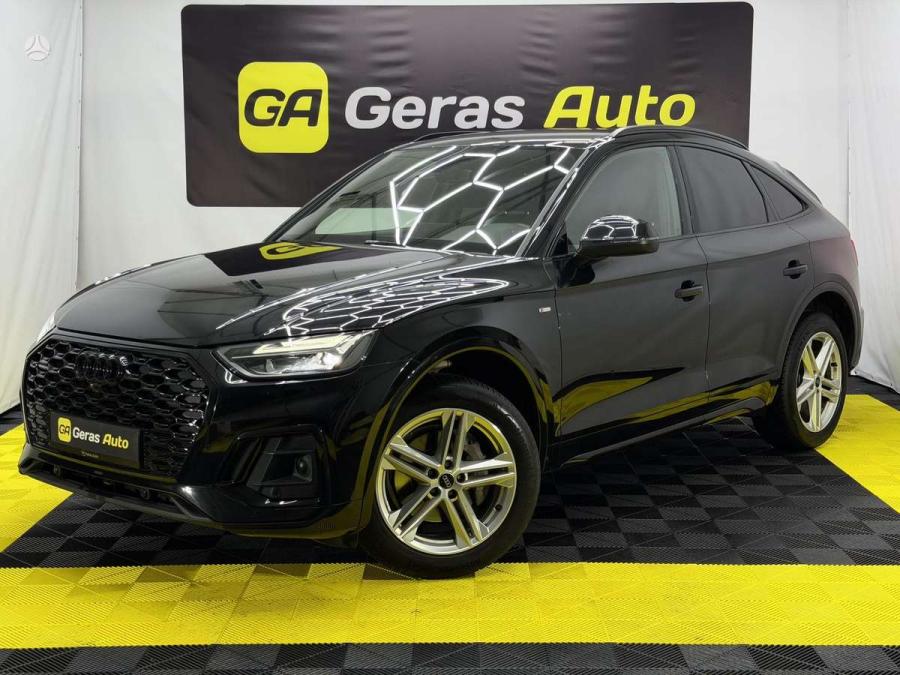 Melns Audi Q5 2022 Viļņa, ar dzinēja tilpumu 1.98 L un nobraukumu 106 tūkst. km par 35990 €, foto 1 vietnē AUTOMOTO.COM.LV