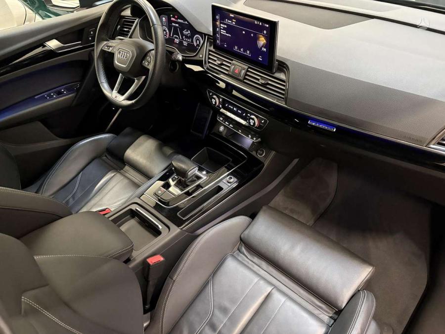 Black Audi Q5 2022 in Vilnius, with an engine capacity of 2.00 L and mileage of 86 thousand km for 36490 €, photo 17 on AUTOMOTO.COM.LV