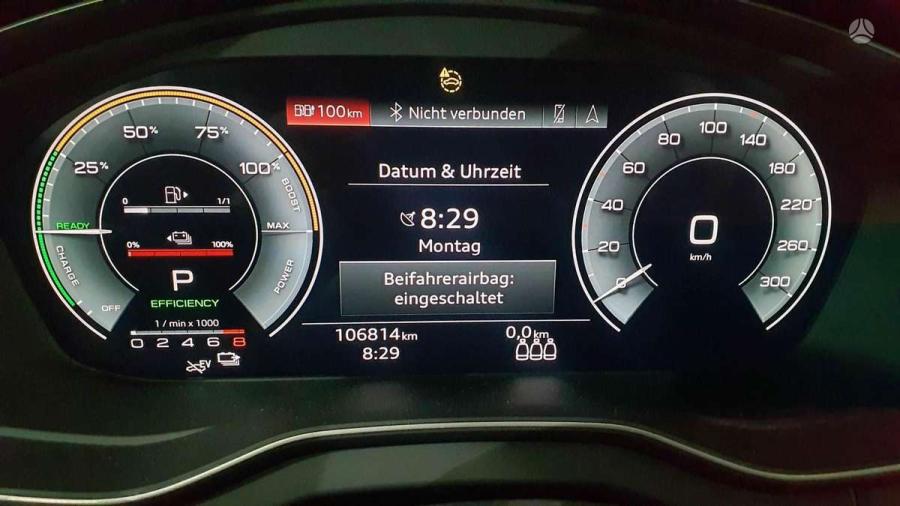 Black Audi Q5 2022 in Vilnius, with an engine capacity of 2.00 L and mileage of 107 thousand km for 37333 €, photo 21 on AUTOMOTO.COM.LV